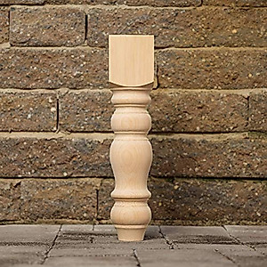 CAROLINA LEG CO. Chunky Bench Legs - Perfect for Coffee Tables - Set of 4 - Made in NC - Dimensions: 3.5" x 16"