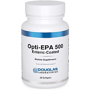 Douglas Laboratories Opti-EPA 500 | Enteric-Coated to Support Brain, Eyes, Pregnancy and Cardiovascular Health | 60 Softgels
