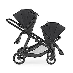 Contours Legacy Convertible Stroller, Single-to-Double Design, Reversible Seats, UPF 50 Sun Canopy, Height Adjustable Handle, 5-Point Safety Harness, Plenty of Storage - Carbon Grey