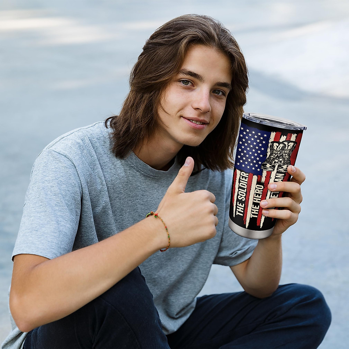 Pudmaple Veteran Gifts: Navy, Army, Air Force & Marine Corps Tumbler 20oz - Perfect for Military Retirement, Vietnam Veterans & Patriotic Hard Heads