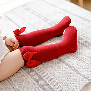 sockfun Baby Knee High Socks Infant High Socks Toddler Girl Long Socks, Newborn Thigh High Socks Toddler Knee Socks 0-9 Months