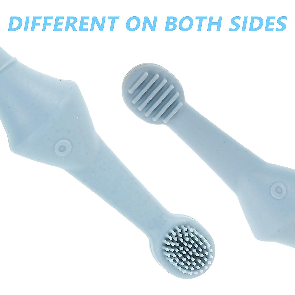 POPETPOP Silicone Soft Cat Dog Toothbrush, 2pcs Silicone Small Cat Dog Tooth Brushing Kit with Finger Toothbrush for Cat Small Breed