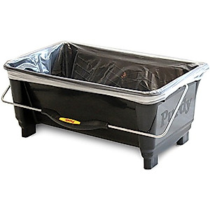 Quickn'Clean disposable paint bucket liners 30-Pack. Custom fits Purdy® Dual Roll Off paint bucket. EZ Tear Perforated Roll. DOES NOT FIT Wooster Wide Boy 5 Gallon Paint Bucket.
