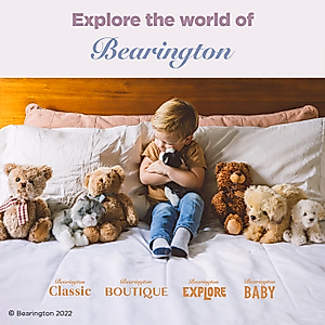 Bearington Grace Princess Swan Plush Stuffed Animal with Crown, 8 inches