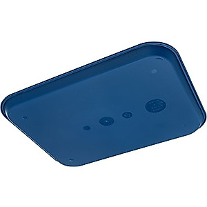 Carlisle FoodService Products Cafe Plastic Fast Food Tray, 14" x 18", Blue, (Pack of 12)