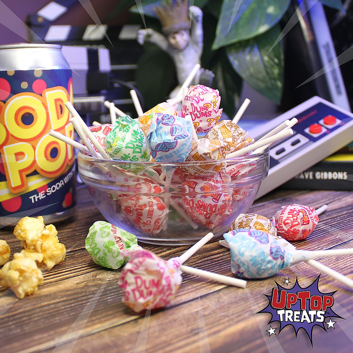 Dum Dums Lollipops | Half Pound Bag of the Classic Dum Dums Pops | Individually Wrapped Candy Lollipops in Assorted Flavors, Made in USA (8oz Bag)