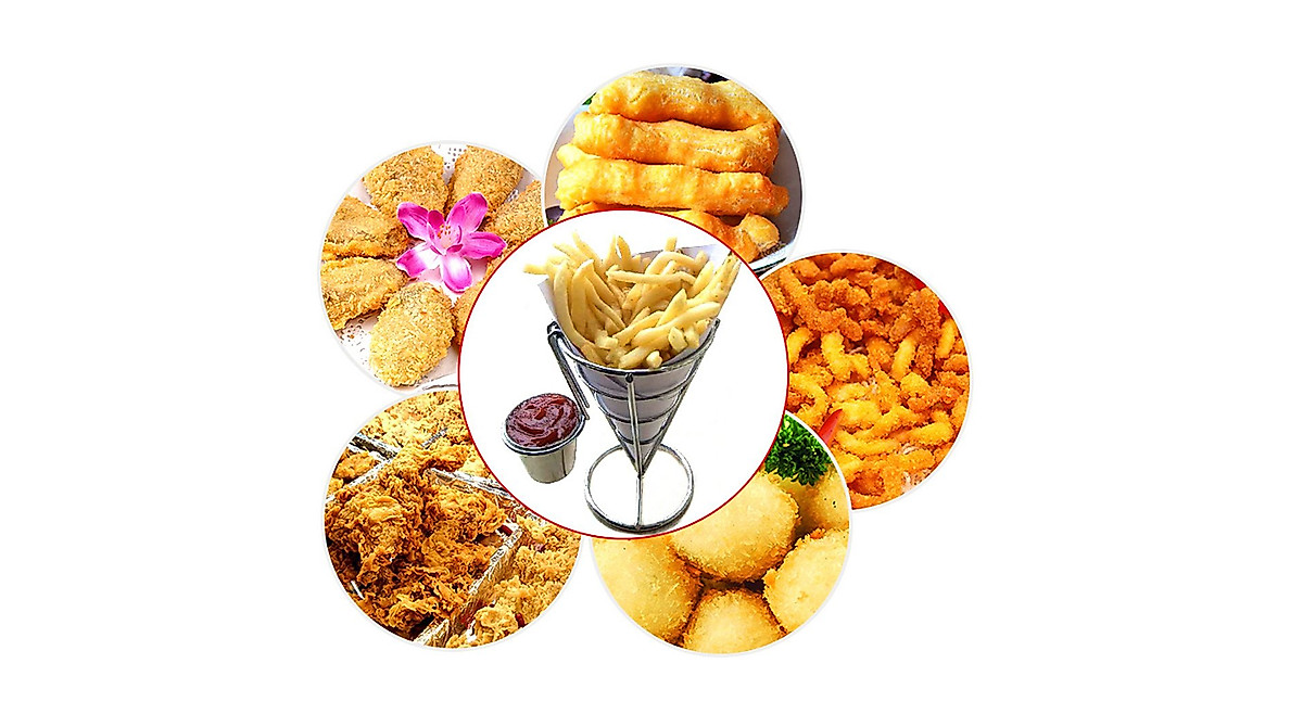 Stylish French Fry Stand Set - BESTonZON Cone Holder