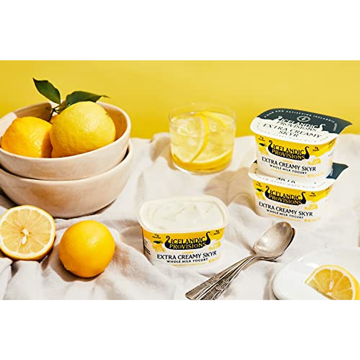 Icelandic Provisions Extra Creamy Skyr Lemon Whole Milk Yogurt, 4.4 oz