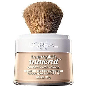 L'Oreal Paris True Match Mineral Loose Powder Foundation, Soft Ivory, 0.35oz