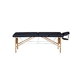 AmazonCommercial Portable Folding Massage Table with Carrying Case - Black