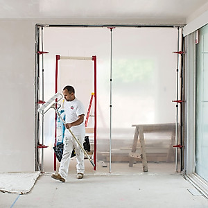 ZipWall Heavy-Duty Zipper for Dust Barriers, 2-Pack, HDAZ2, 2 Pack , Red