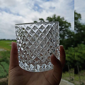 SYglass Glass Jar Bathroom Storage Organizer Cute Qtip Dispenser Holder Vanity Canister Jar Glass with Lid Clear Cotton Ball Storage for Cotton Swab, Cotton Rounds, Jewelry, Candy