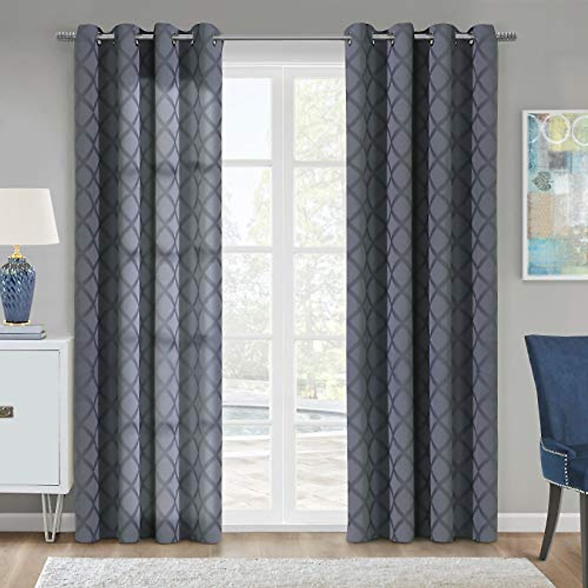 Thermalogic Ultimate Thermal Energy Saving Blackout Window Curtain Liner Fits with All Curtain Styles, 45" x 101" White for 108" Curtains
