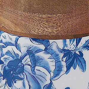 Park Designs Patricia Heaton Home Blue Floral and Flitter Canister Set of 2