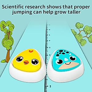 TEMI Touch High Jump Counter for Kids, Kids Growth Chart with Voice Counter from 1-60, Height Chart for Wall, Children Jump Training Equipment, DIY Stickers, Jump Trainer Toys for Boys Girls Kids