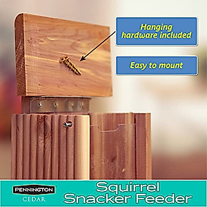 Pennington Cedar Squirrel Snacker Feeder, 1 LB Capacity