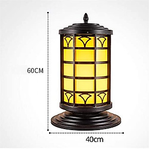 OUUED European Wall Light E27/E26 Column Head Lamp Wall Lamp Waterproof Home Garden Lamp Garden Villa Hotel Door Pillar Lamp