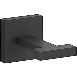 Kohler K-23290-BL Square Robe Hook, Matte Black