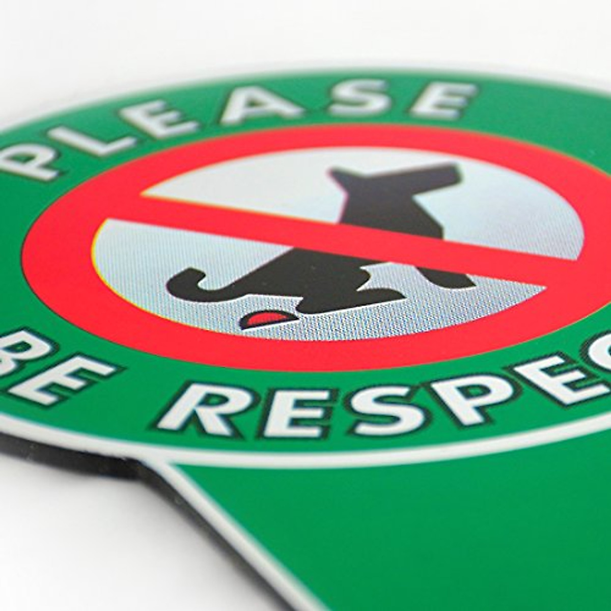 Signs Authority No Pooping Dog Signs for Yard | 6"x12" dibond Aluminum No Dog Poop Signs For Yard | Please Be Respectful - Dog Poop Signs For Yard | Pick Up Your Dog Poop Signs - Metal Outdoor Sign