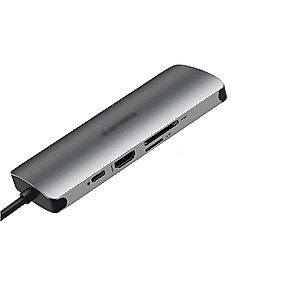 Port Expander USB C Hub 8-in-1 USB C Docking Station with Ethernet, HDMI, 3 USB3.0, SD/TF Card Reader, USB-C PD Compatible USB C Device USB Splitter