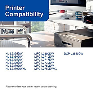 TN760 Toner Cartridge Replacement Compatible for Brother TN760 TN-760 TN730 to Use with HL-L2350DW HL-L2395DW HL-L2390DW HL-L2370DW MFC-L2750DW MFC-L2710DW DCP-L2550DW (Black,2 Pack)