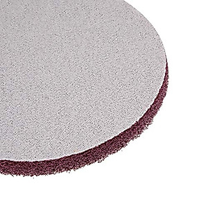 uxcell 2pcs Drill Power Brush Tile Scrubber Scouring Pads 5 Inch Hoop and Loop Surface Conditioning Disc for Household Cleaning