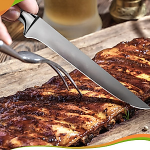 N++A Boning Knife, 6-inch Flexible Fillet Knife German Stainless Steel Kitchen Knives for Meat Fish Poultry Chicken with Ergonomic Handle