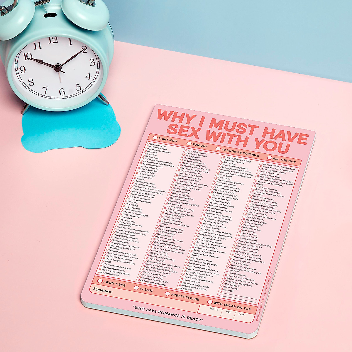 Knock Knock Why I Must Have Sex With You Checklist Pad (Second Edition)