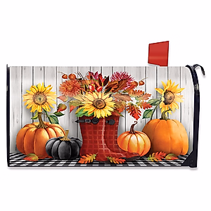 Briarwood Lane Fall Boots Mailbox Cover - Standard Size