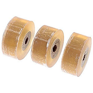 GANAZONO Floral Tape 3 Rolls Grafting Tapes Self- Adhesive Garden Plant Repair Tapes Barrier Stretchable Clear Floristry Grafting Film for Garden Nursery Fruit Trees Budding Tree Use Clear Tape