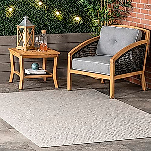nuLOOM Paloma Abstract Geometric Indoor/Outdoor Area Rug, 4' x 6', Grey