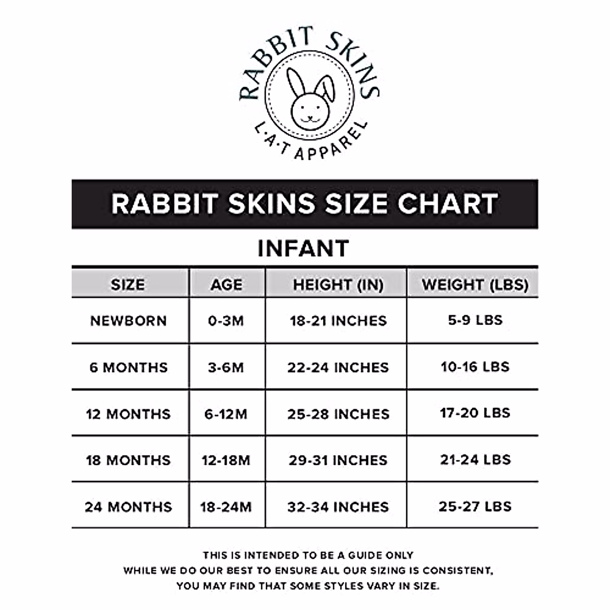 RABBIT SKINS Baby Long Sleeve Long Leg Bodysuit Boy & Girl | Newborn 0-3 to 24 Months, White, Newborn