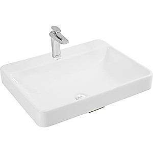 Swiss Madison Well Made Forever SM-VS202 Carré Vessel Sink, Glossy White