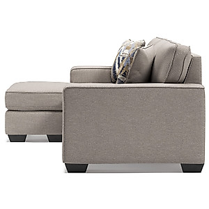 Signature Design by Ashley Greaves Modern Sectional Sofa Couch with Convertible Chaise Lounge, Beige
