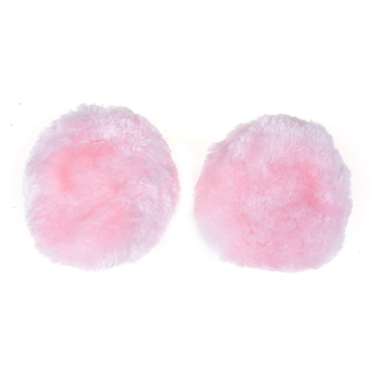 4 Pcs Large Size Ultra Soft Plush Baby Fluffy Powder Puff Comfortable Toddler Body Dusting Powder Puffs Talcum Powders Puff with Cute Bowknot,3.9 Inch (Pink) BY DINGJIN