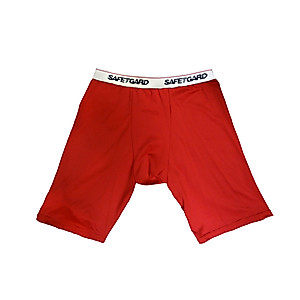 SafeTGard Mens Large Compression Short (Red)