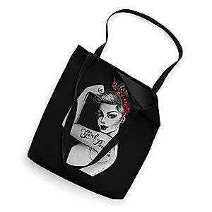 GirlPower PinUp Retro Modern Rosie the Riveter Feminist Icon Tote Bag