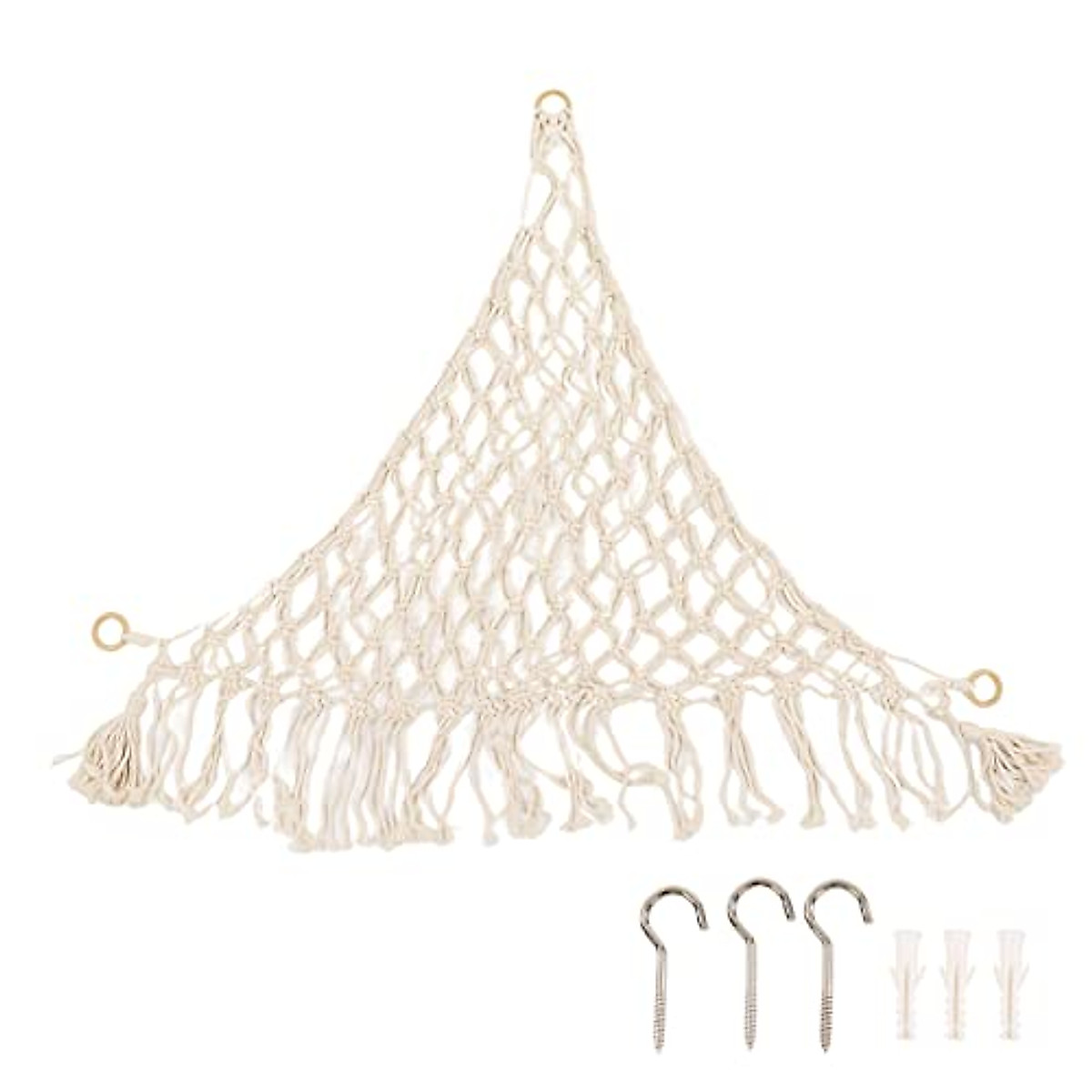 Stuffed Animal Hammock, Cotton Rope Plush Net Hand Knitted for Storage (Type 1)