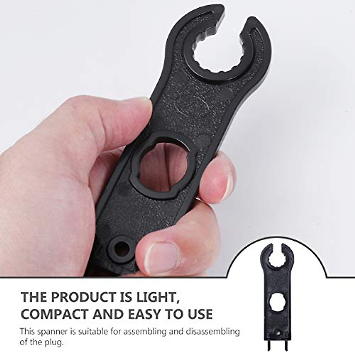 Garneck Pocket Tools Pocket Tools 10pcs Solar Spanners Wrench Plastic Solar Panel Connector Disconnecting Tool for Solar Panel Cable Connectors Assembly Universal Tool Universal Tool
