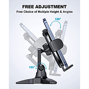 GUANDA TECHNOLOGIES CO., LTD. Cell Phone Stand, Desk Phone Holder, Upgraded Car Mount Phone Holder Dashboard Windshield