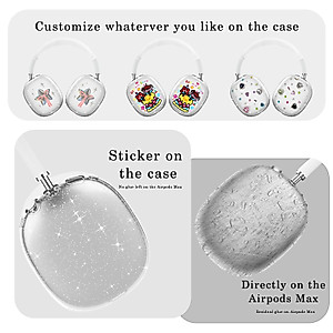 Aiaabq for AirPods Max case Cover,Anti-Scratch Ear Pad Case Cover/Ear Cups Cover/Headband Cover for AirPods Max. Clear Soft TPU and Silicone,Skin Scratch Proof.