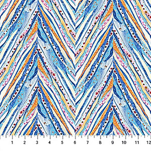 Northcott Freestyle by Dawn Gerety 24867 44 Multi Chevron