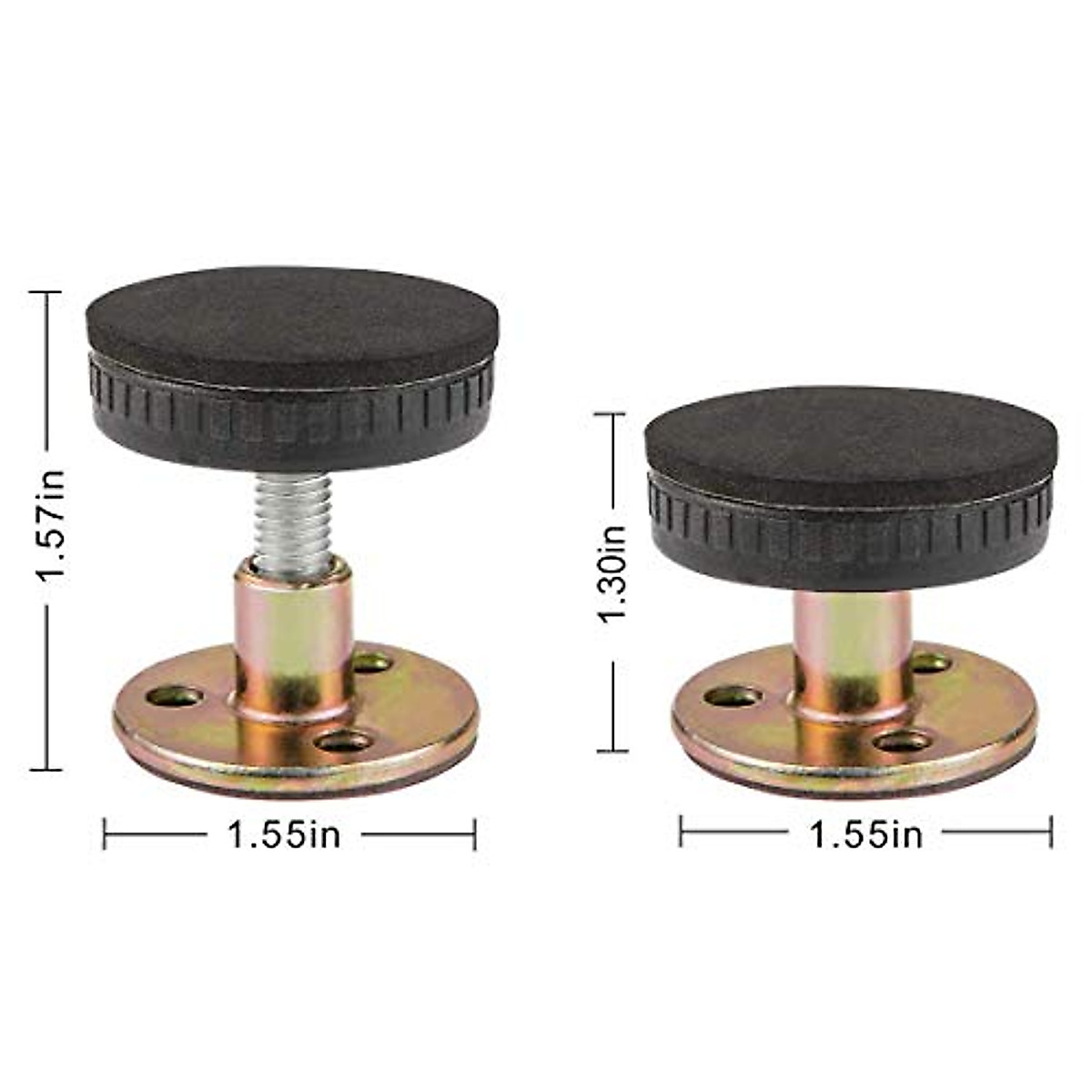 Y-WIN Bed Frame Anti-Shake Tool Adjustable Anti-Shake Fixer Headboard stoppers for Room Wall  Beds Cabinets Sofas,Allow Bed to Be Stationary Easy Install 2PCS