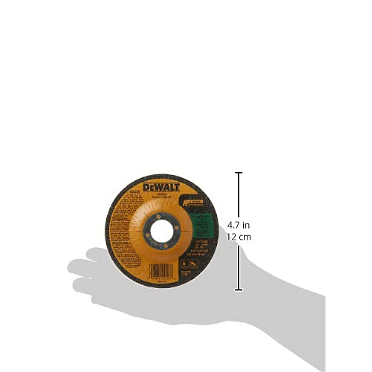 DEWALT 4-1/2" Cut Off Wheel, Concrete/Masonry, 4-1/2" x 1/8" x 7/8" (DW4528)