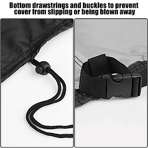 Guisong Outdoor Bar Table Cover, Protective Cover for Outdoor Console Table/Bar Height Table/Metal Outdoor Bar Table/Outside Bar for Patio-48.5" x 16" x 38"