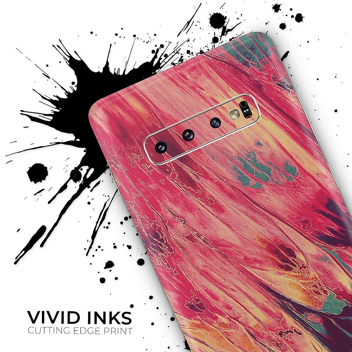 DesignSkinz Liquid Abstract Paint Remix V96 Protective Vinyl Decal Wrap Skin Cover Compatible with The Samsung Galaxy S20 (Screen Trim & Back Glass Skin)