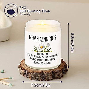 Afterprints Scented Candles - New Beginnings Gifts for Women, New Job/Promotion/Divorce/Break Up/Congratulations Gift, Candle Gifts for Coworker Best Friend Bestie Sister