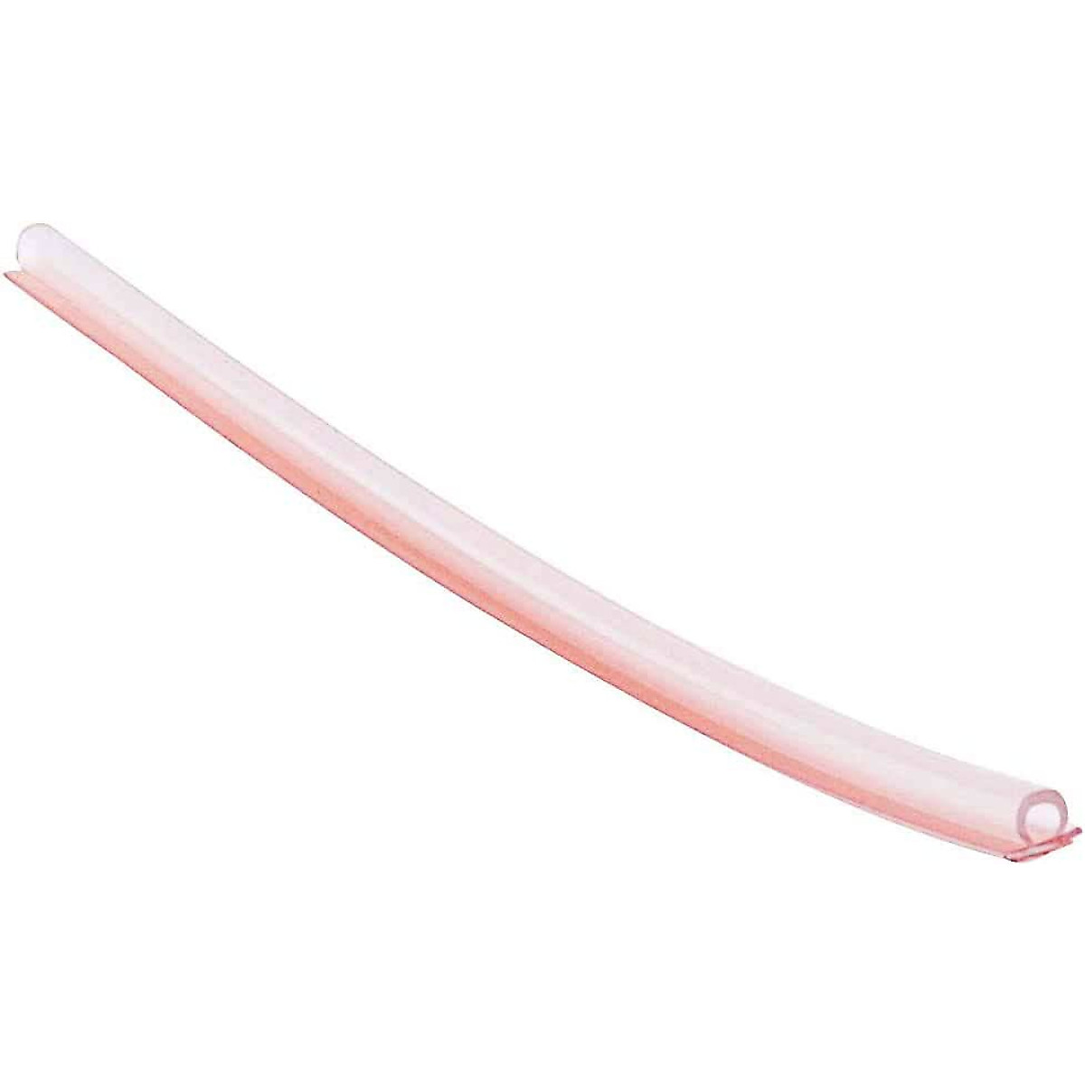 CRL Translucent Vinyl Bulb Seal 5/32" Gap with Pre-Applied Tape - 95" Length, Fits 1/4" Glass