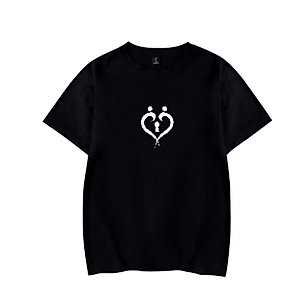 WYLINGER XPLR Colby Brock: Protect Your Heart Black Shirt Merch New 2D Summer T-Shirt Men Women Harajuku Casual Short Sleeve (Black,L)