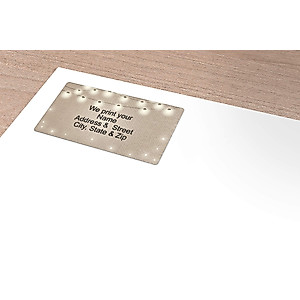 Rustic Address Label - Customized Return Address Label - 90 Labels (Lights)